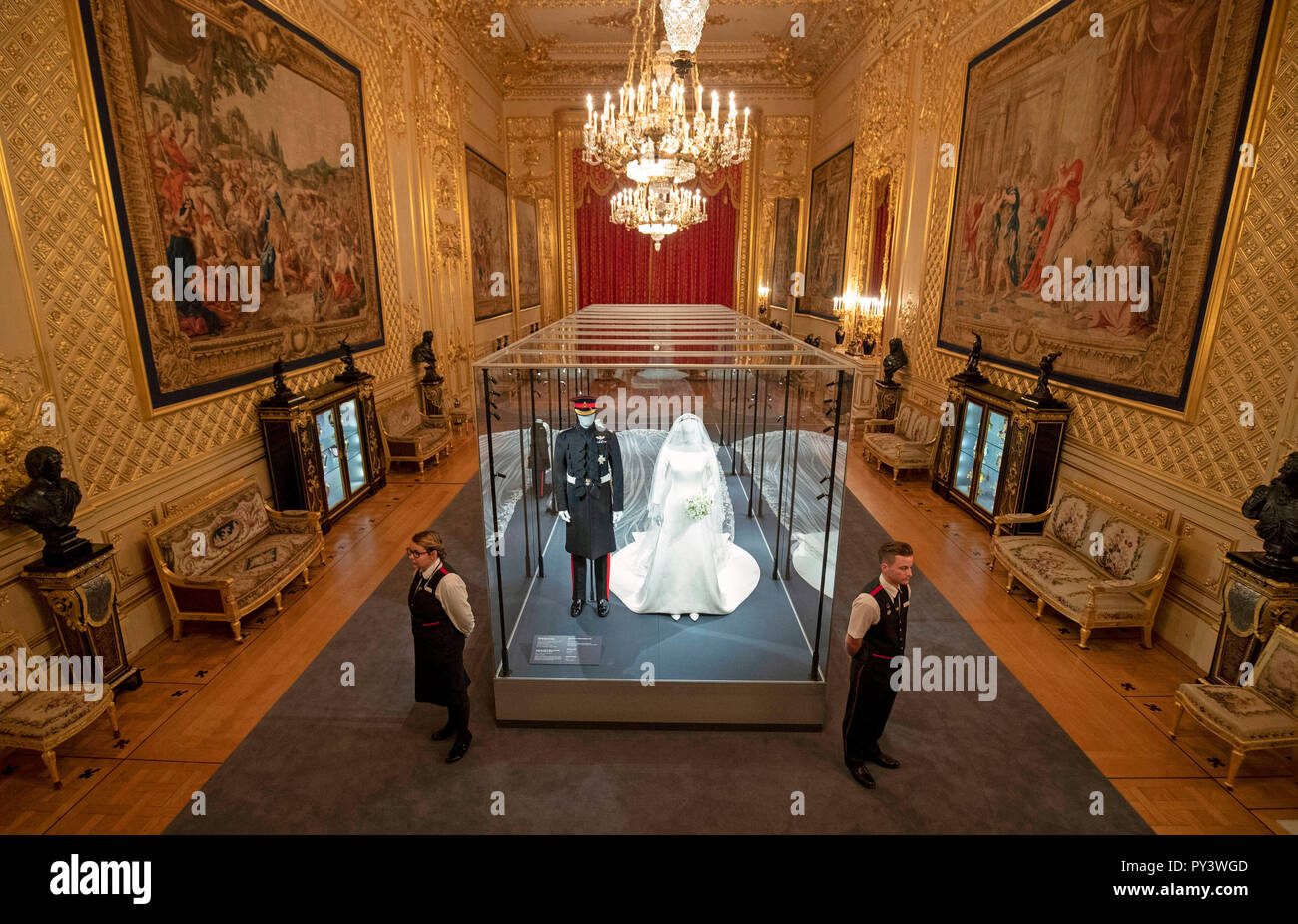 Grand Reception Room At Windsor Castle High Resolution Stock ...