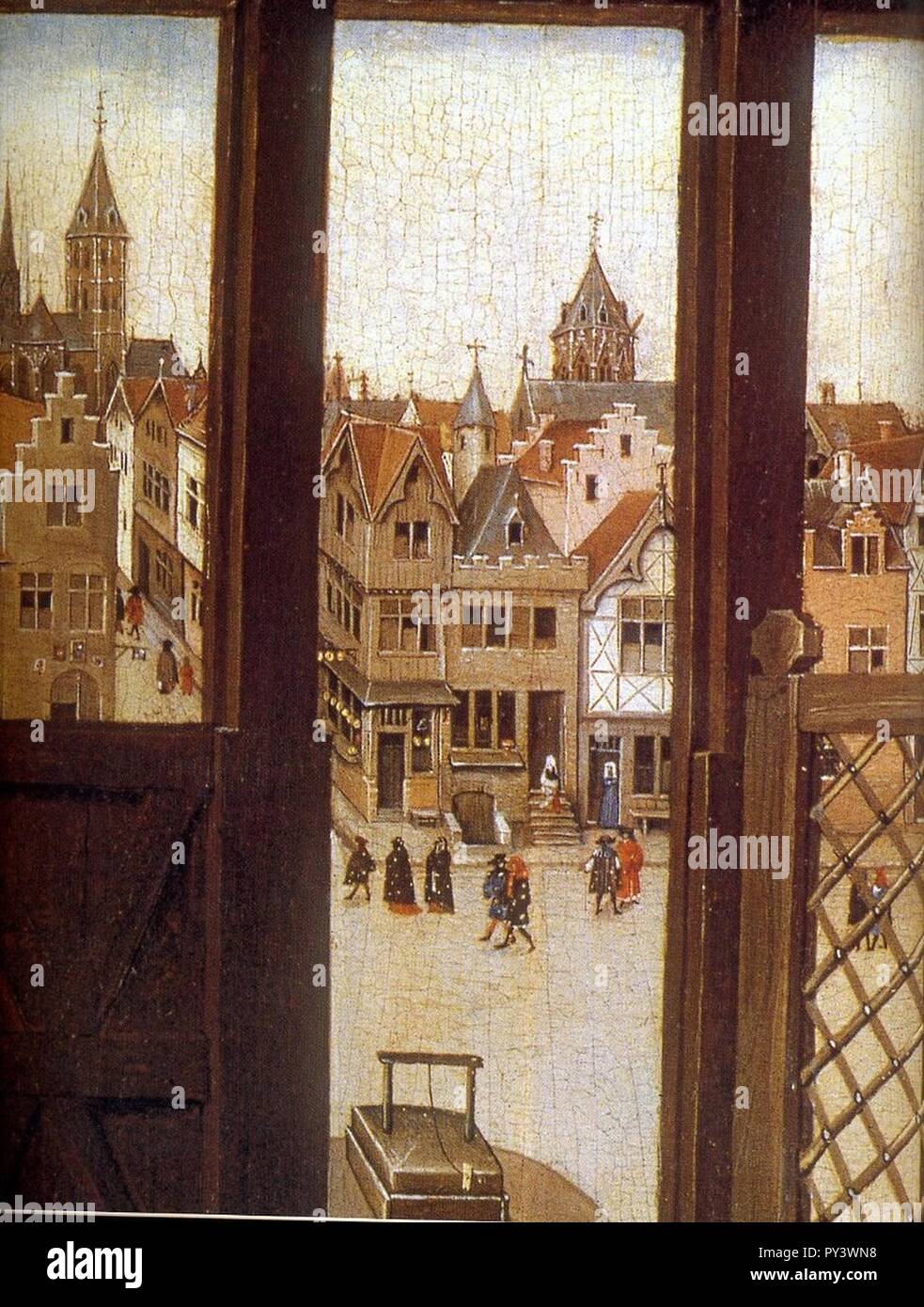 Campin, Merode Altarpiece, detail Stock Photo - Alamy