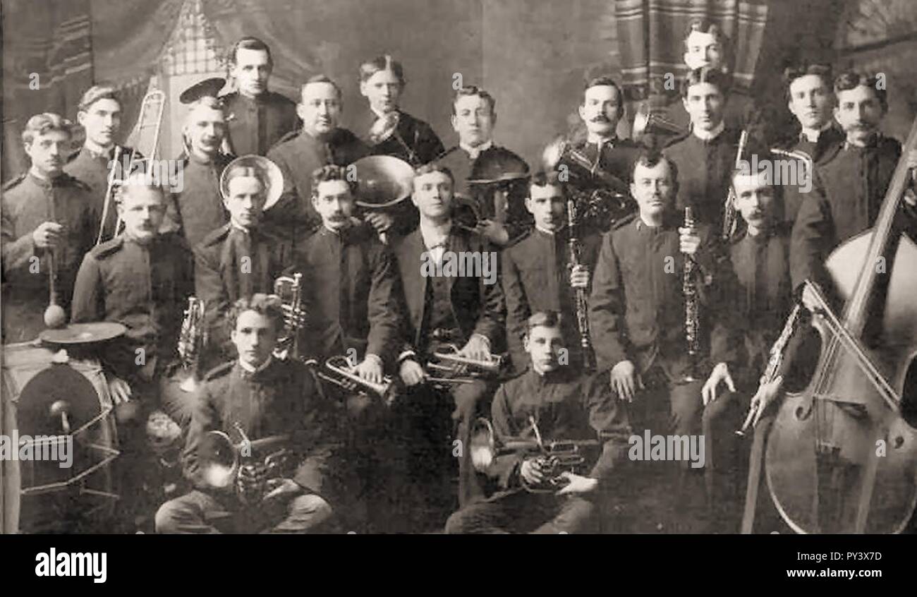 Canada. Brampton Concert Band 1903 Stock Photo - Alamy
