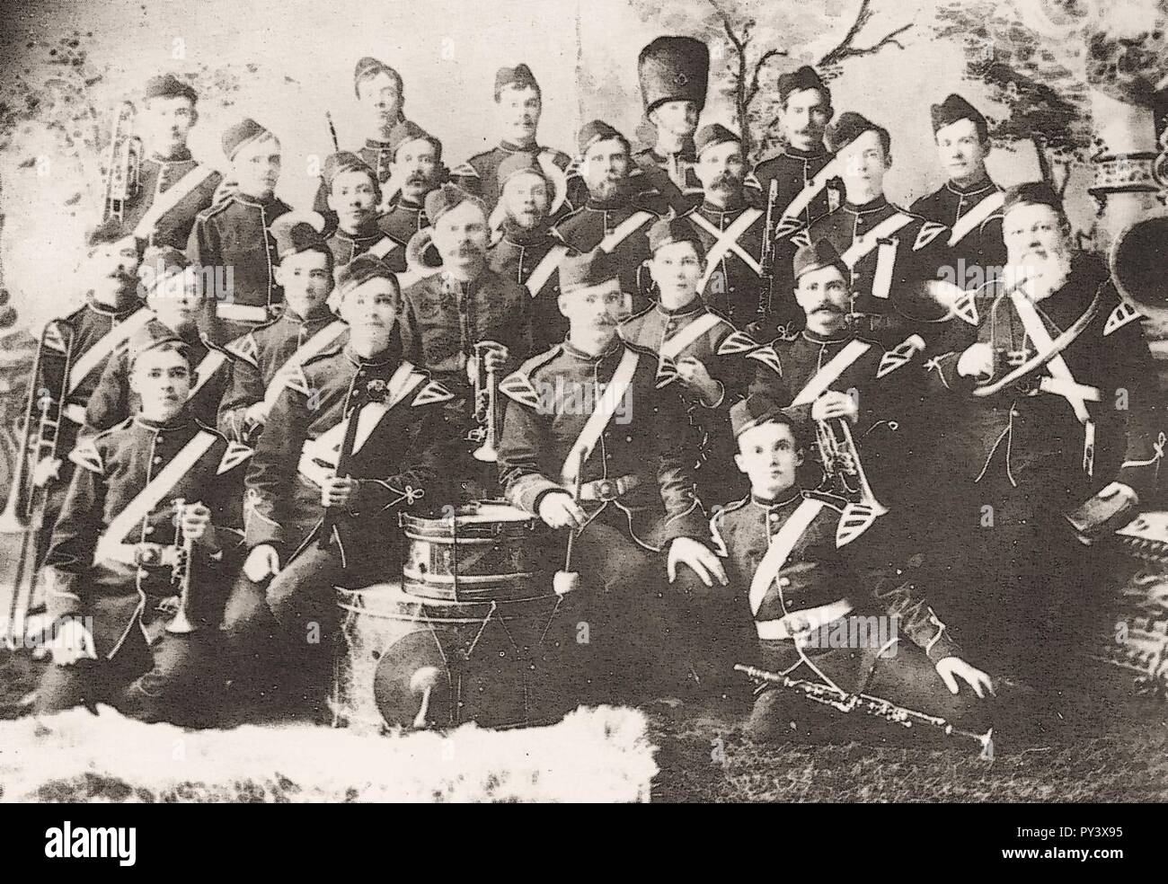 Canada. Peterborough 57th Regiment Band, Ontario, 1875 (Bandmaster ...