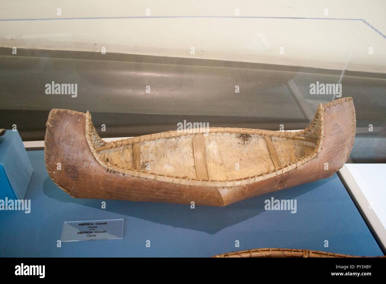 Canadian canoe, model Stock Photo - Alamy