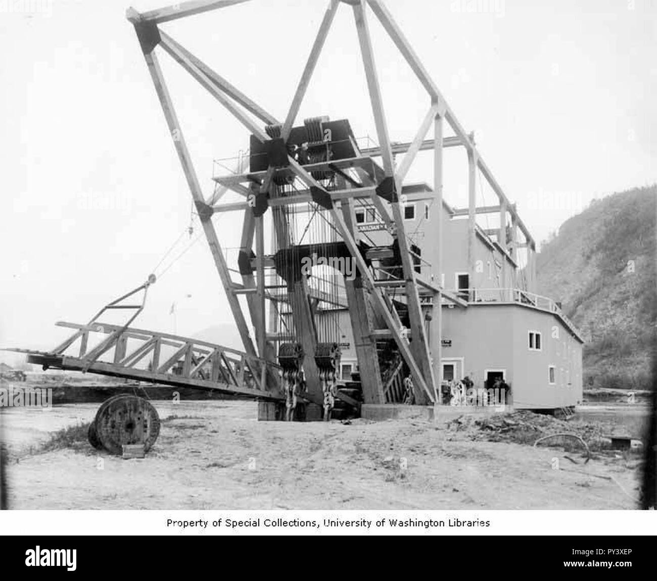 Dredge mining Black and White Stock Photos & Images - Alamy