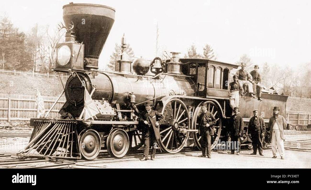 Canadian Northern broad-gauge steam locomotives with antlers on the ...