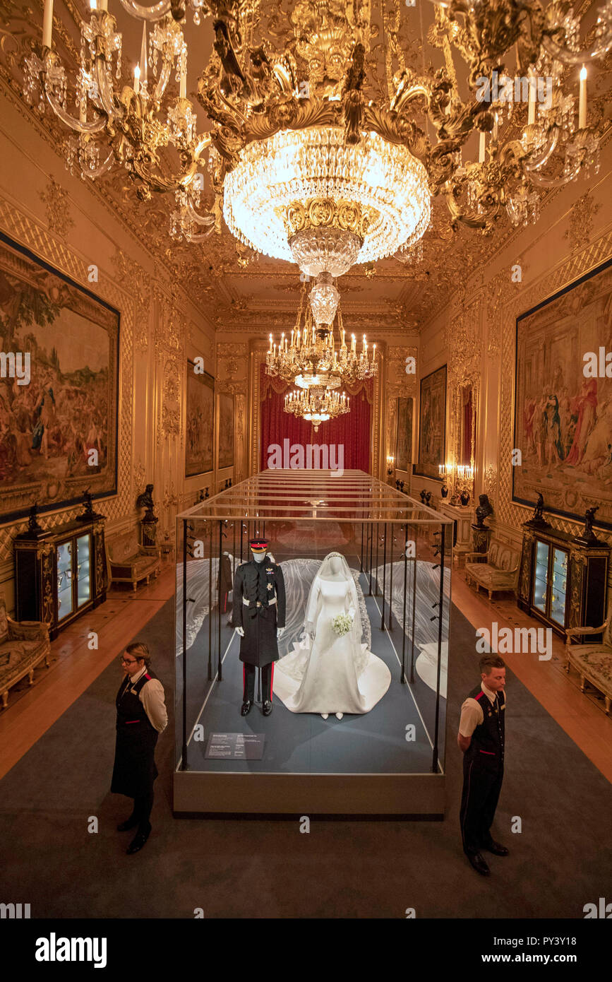 Grand Reception Room At Windsor Castle High Resolution Stock ...