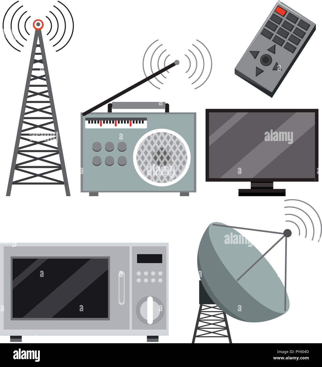 Set of technology devices illustration Stock Vector Image & Art - Alamy