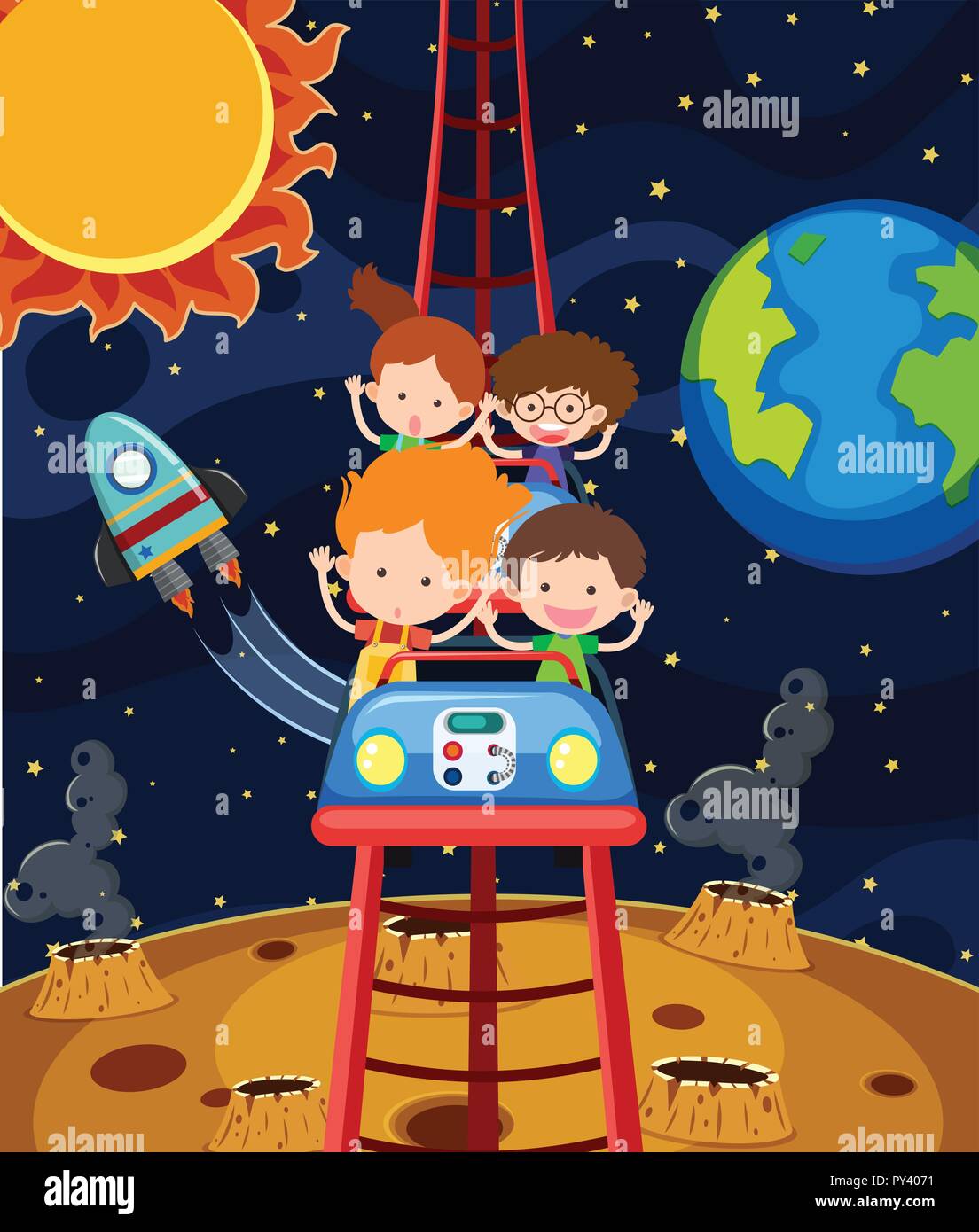 Funfair space Stock Vector Images - Alamy