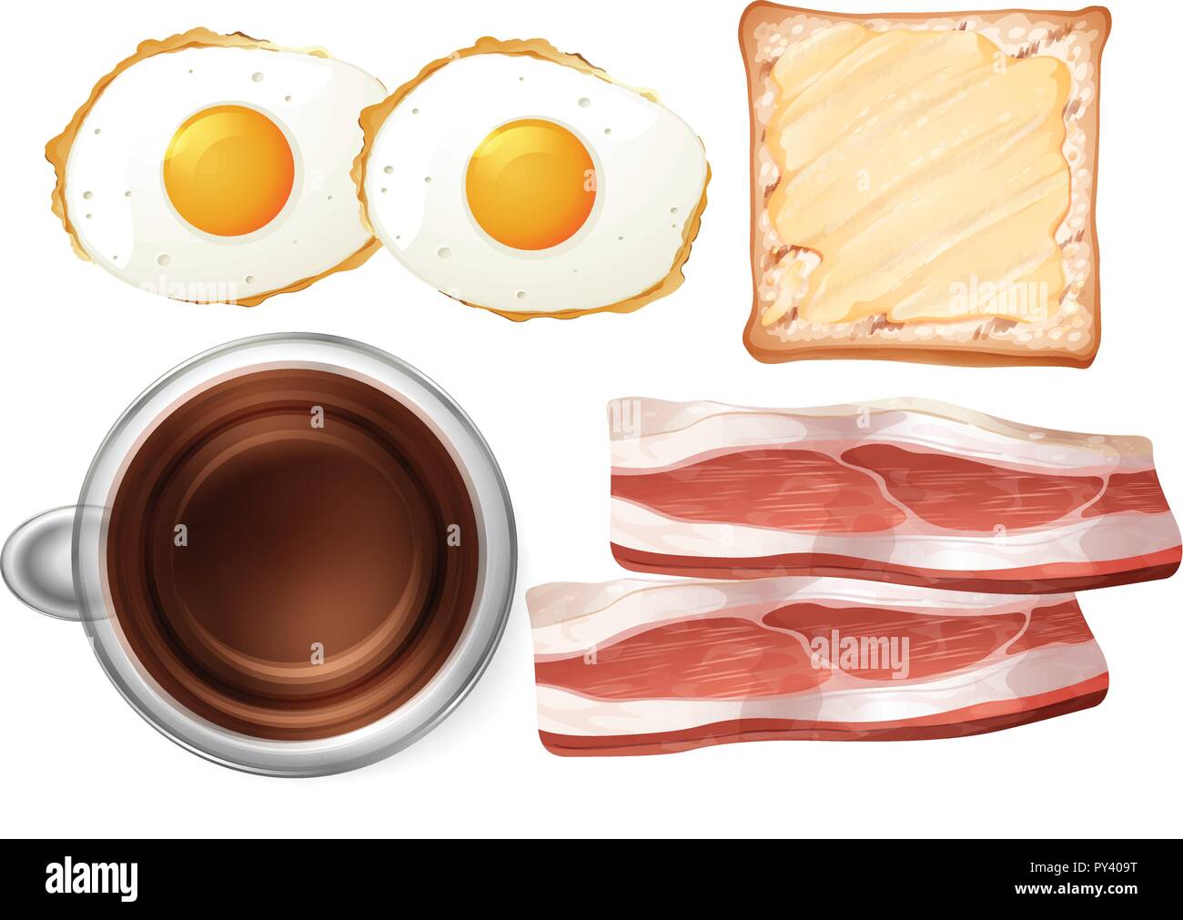 Set of breakfast food illustration Stock Vector Image & Art - Alamy