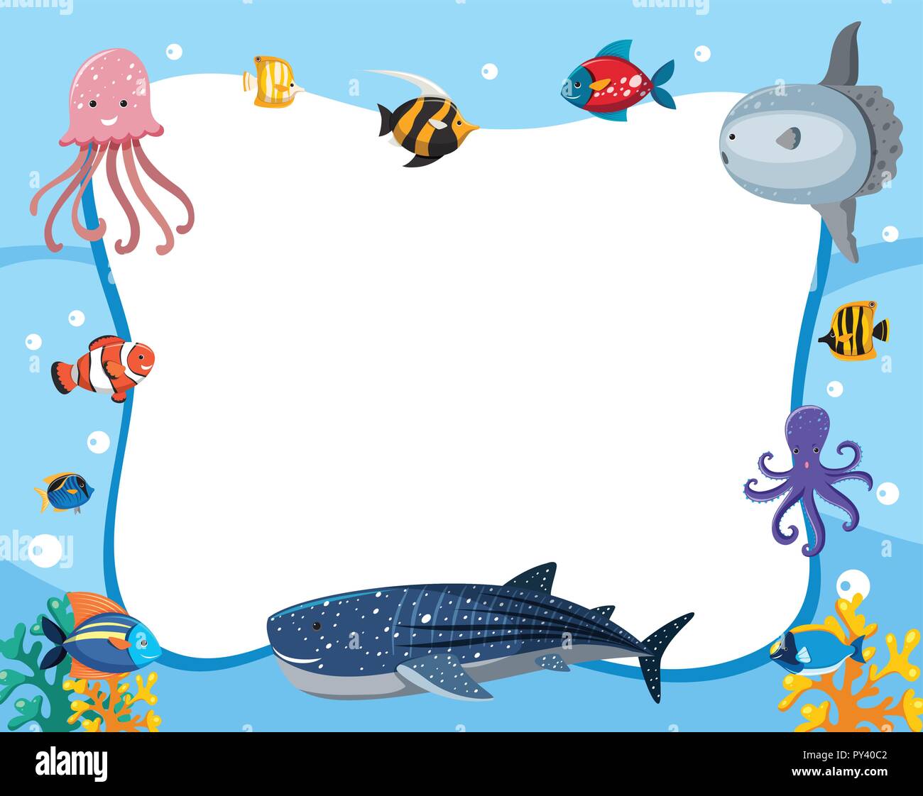 Ocean Animals Border