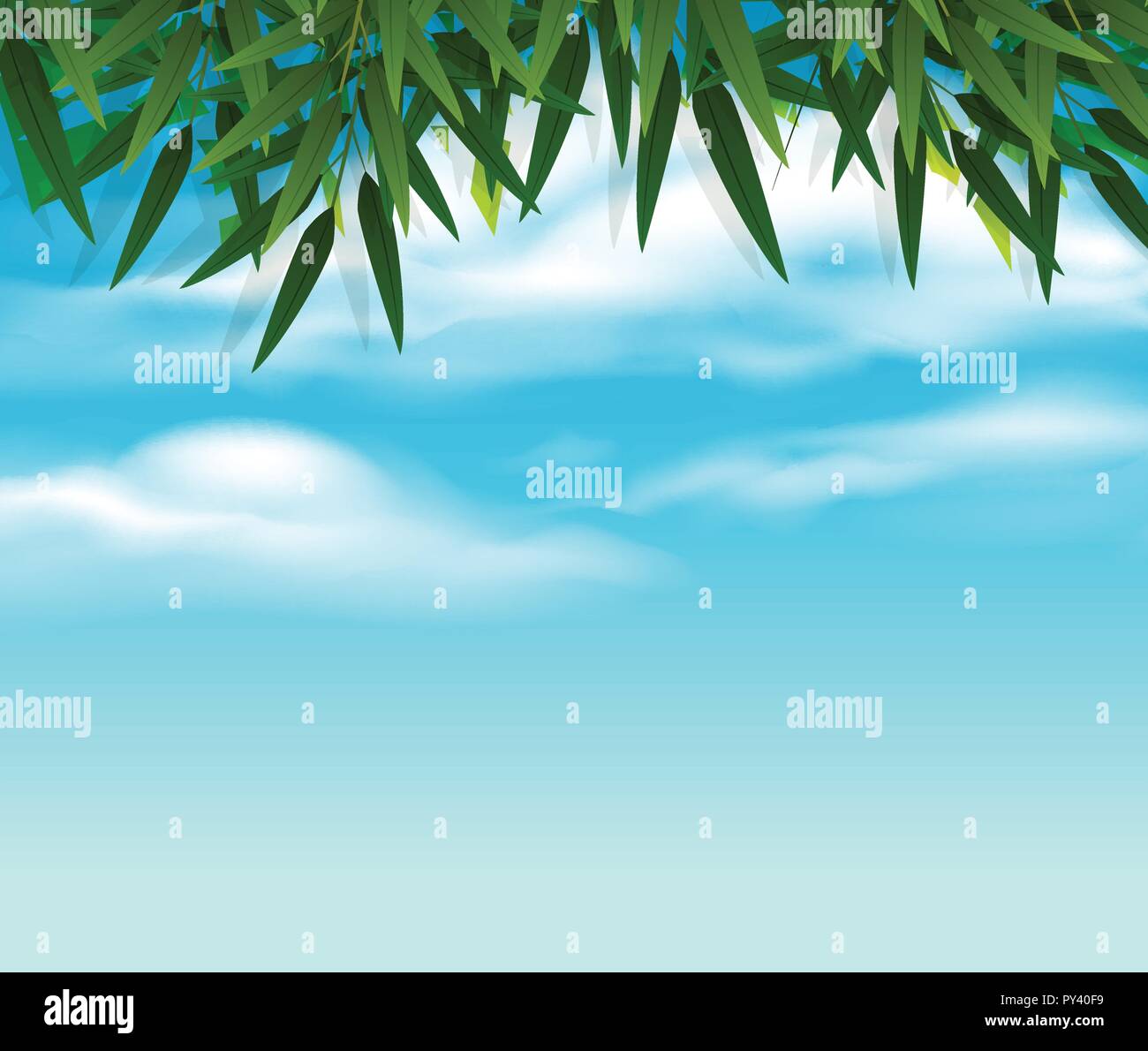 A beautiful nature frame illustration Stock Vector Image & Art - Alamy