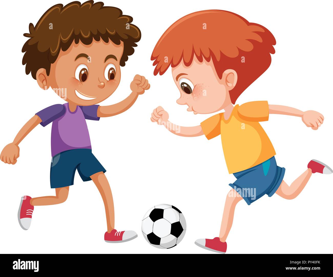 Boys playing clip art hi-res stock photography and images - Alamy