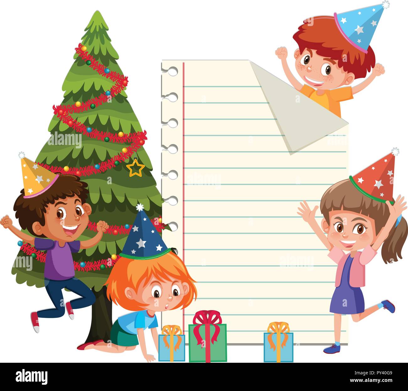 A note christmas theme illustration Stock Vector Image & Art - Alamy