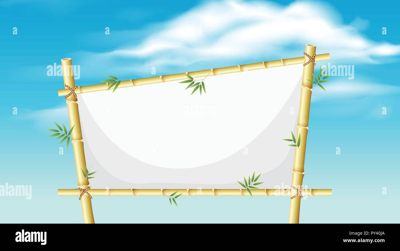 A nature bamboo board illustration Stock Vector Image & Art - Alamy