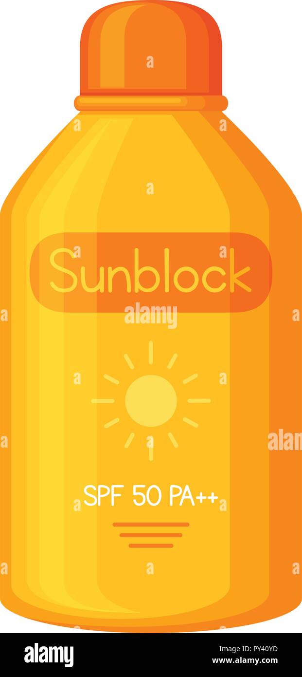 A Sunblock on White Background illustration Stock Vector Image & Art ...