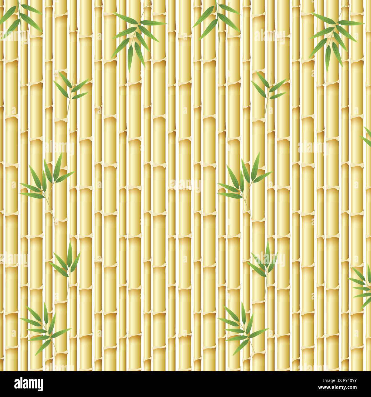 Beautiful nature bamboo template illustration Stock Vector Image & Art ...