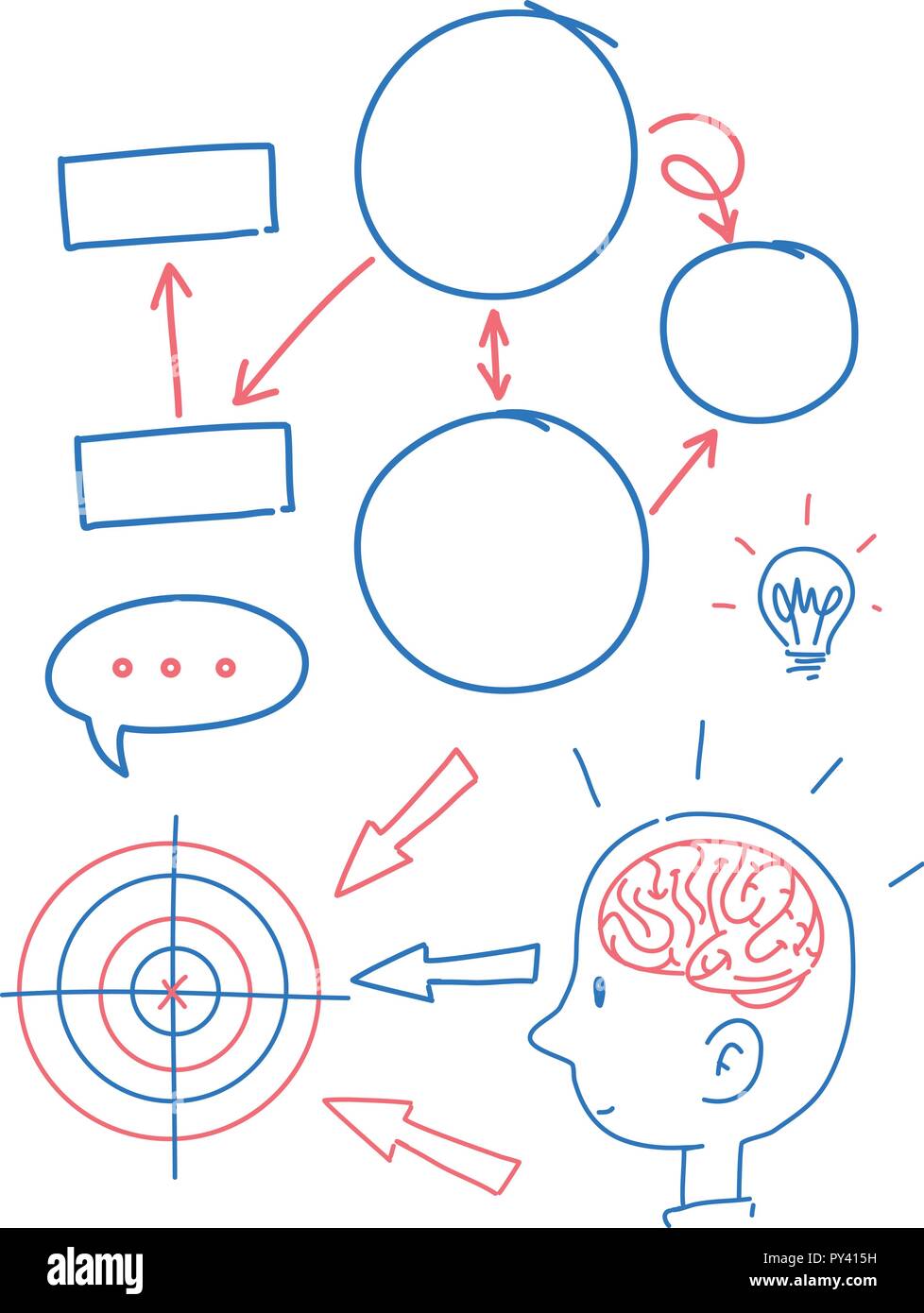 A doodle idea diagram illustration Stock Vector Image & Art - Alamy