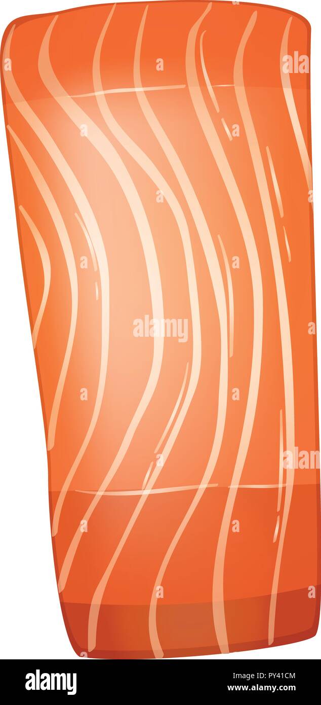Fillet of fresh salmon illustration Stock Vector Image & Art - Alamy
