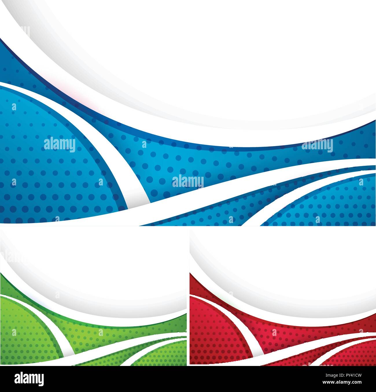 Set of different colorful abstract vectors illustration Stock Vector ...