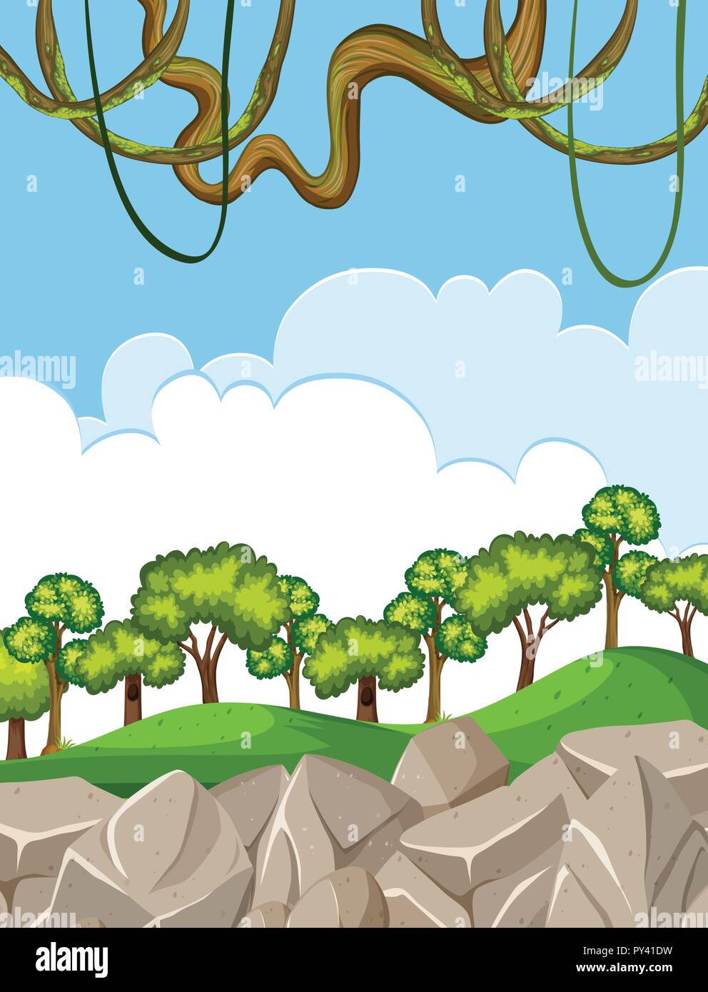 Landscpae clouds Stock Vector Images - Alamy