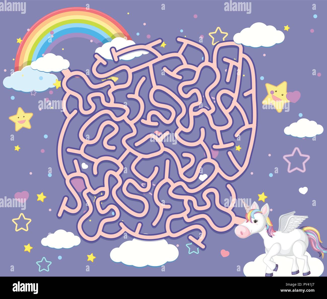 Games maze Stock Vector Images - Alamy