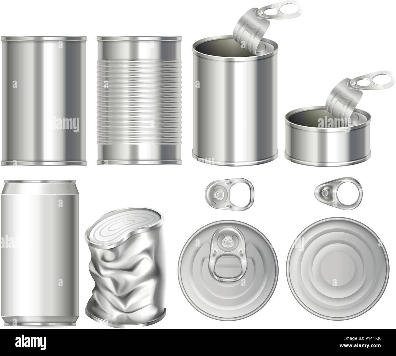 A Set of Can Container illustration Stock Vector Image & Art - Alamy