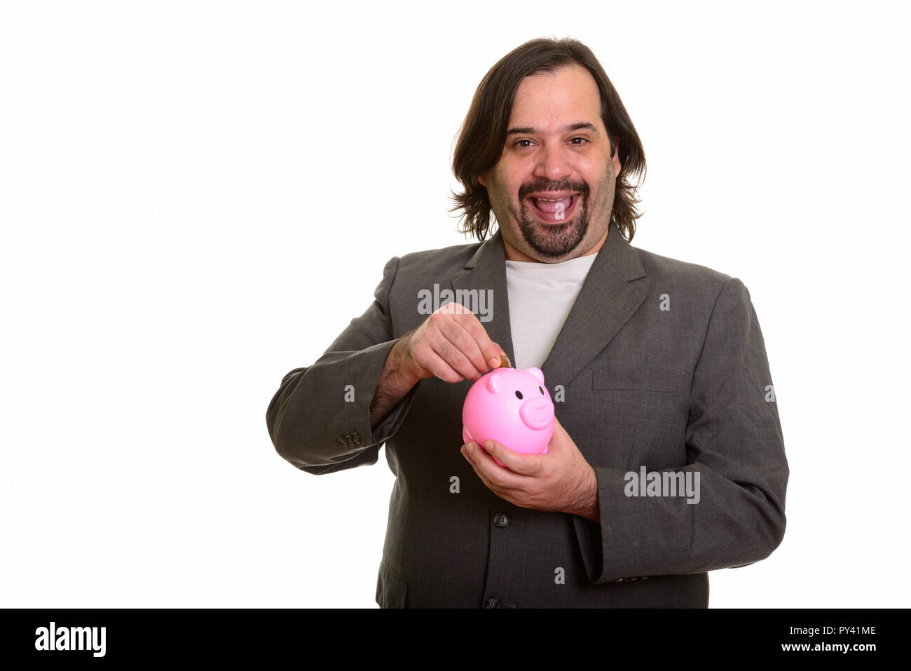 Fat business man hi-res stock photography and images - Alamy