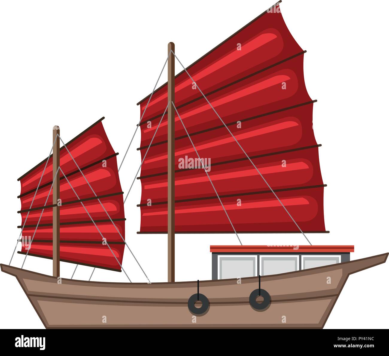Old sailing ship clipart hi-res stock photography and images - Alamy