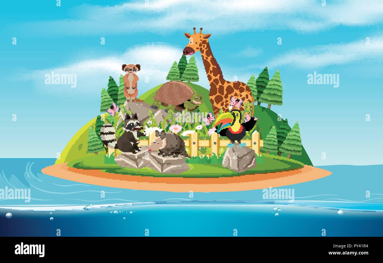 Turtle rock island Stock Vector Images - Alamy