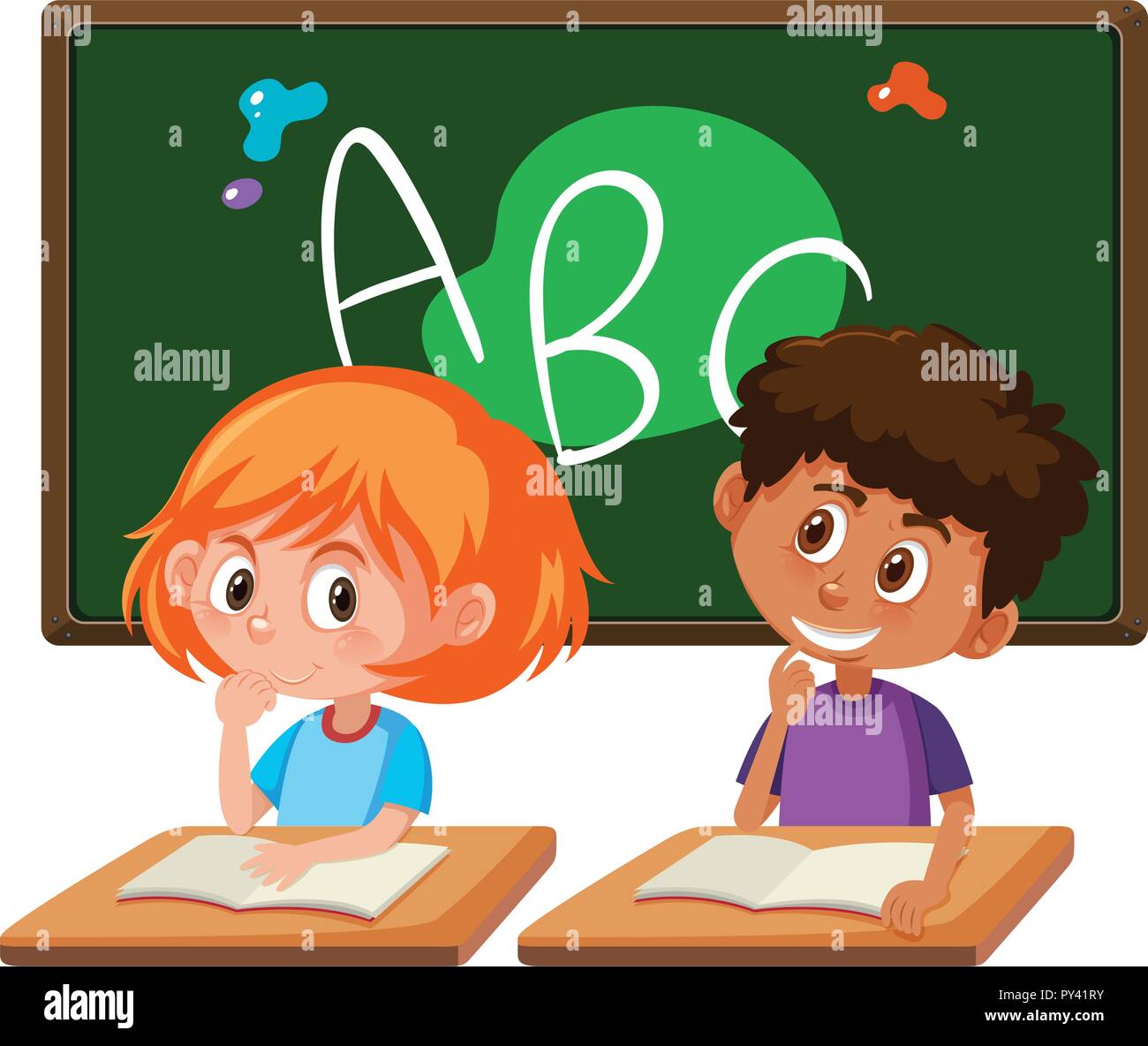 Middle class boy Stock Vector Images - Alamy