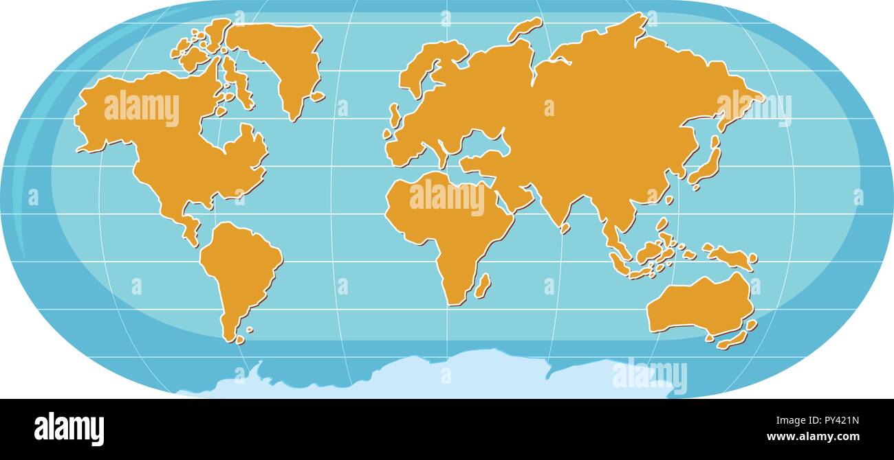 A Wold Map on White Background illustration Stock Vector Image & Art ...