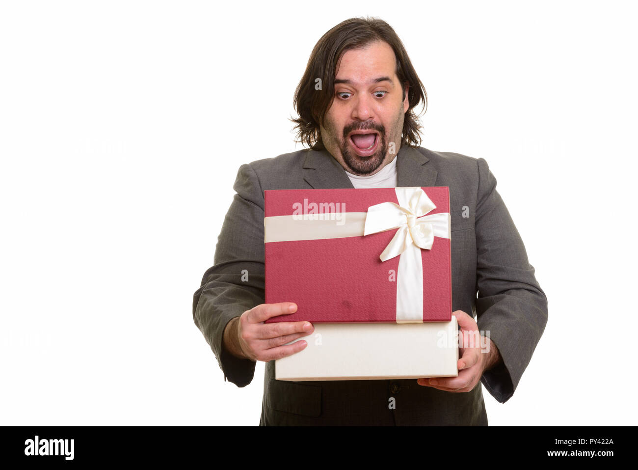 Fat man surprise hi-res stock photography and images - Alamy