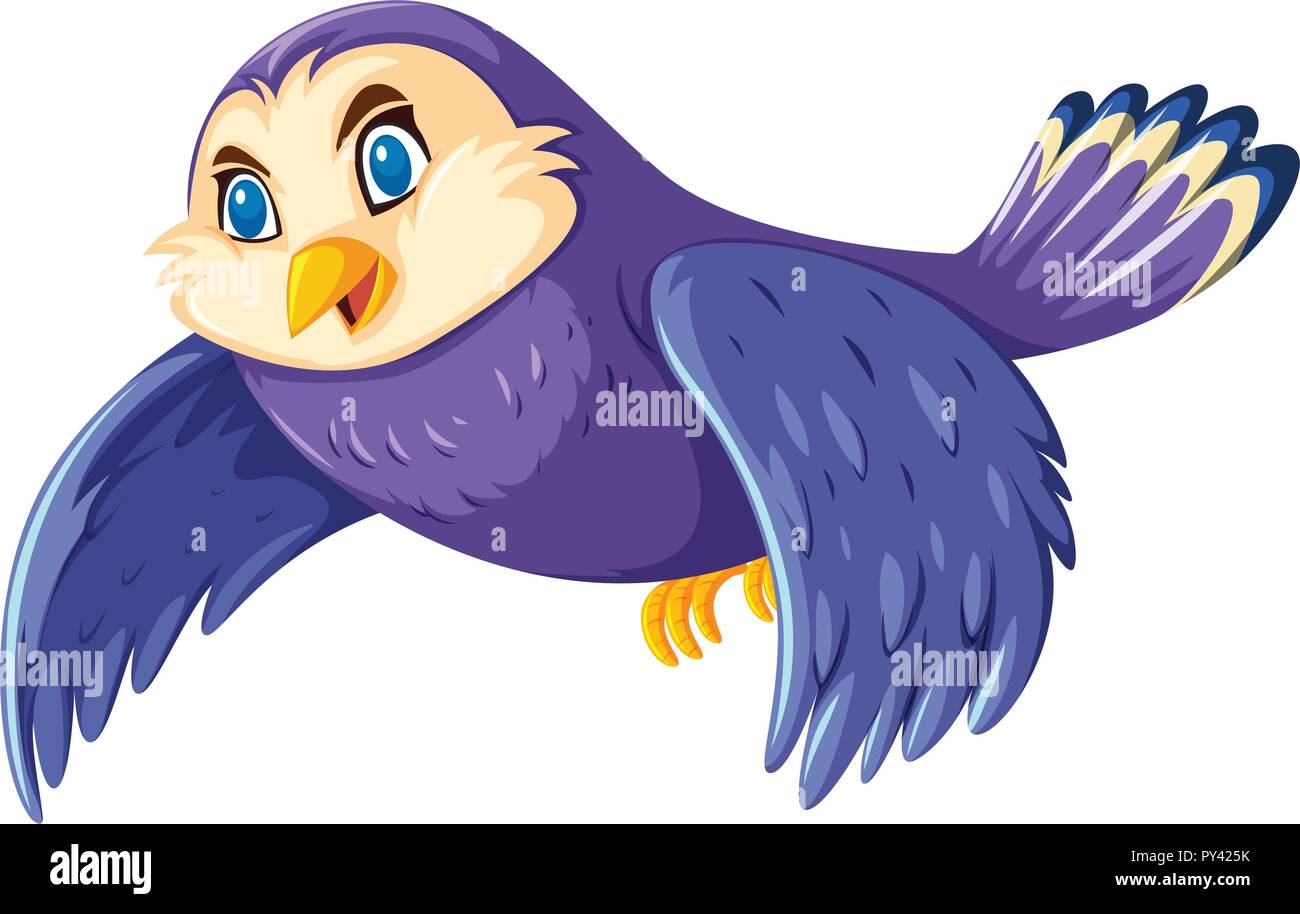 Purple Flying Birds