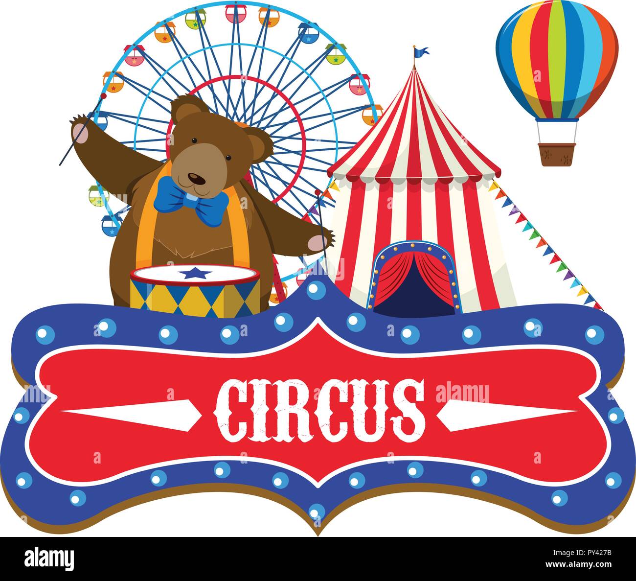 Circus fair theme concept illustration Stock Vector Image & Art - Alamy