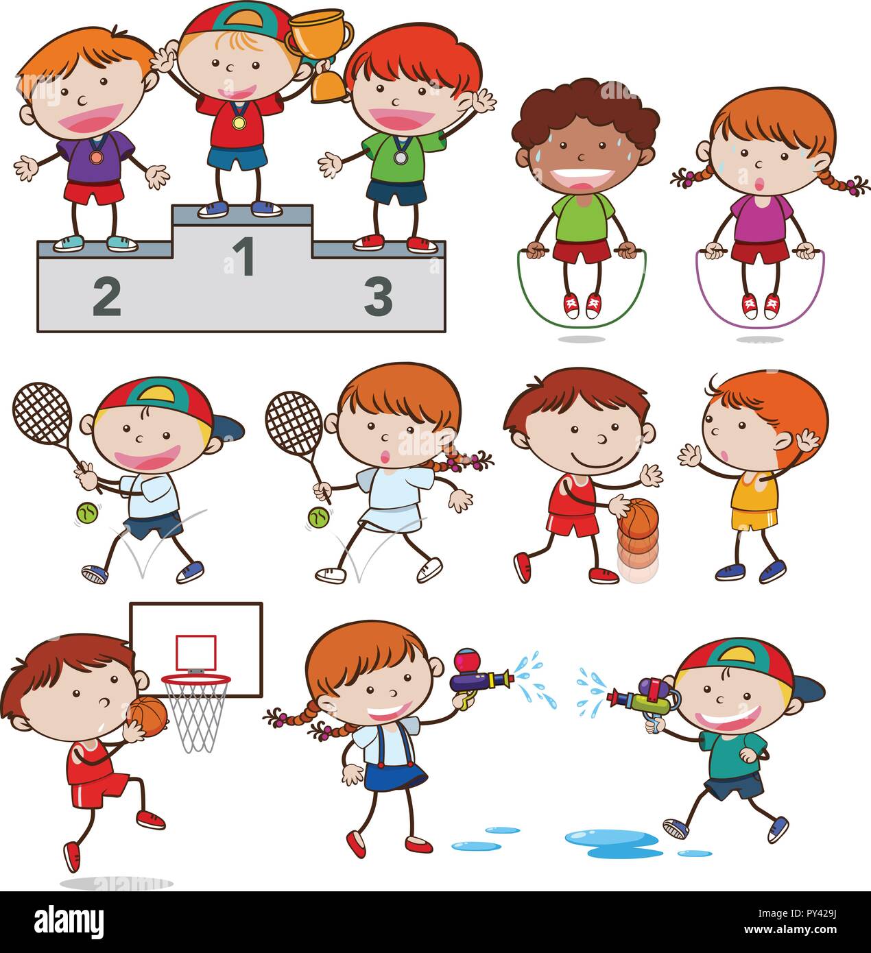 A Set of Sport Activities illustration Stock Vector Image & Art - Alamy