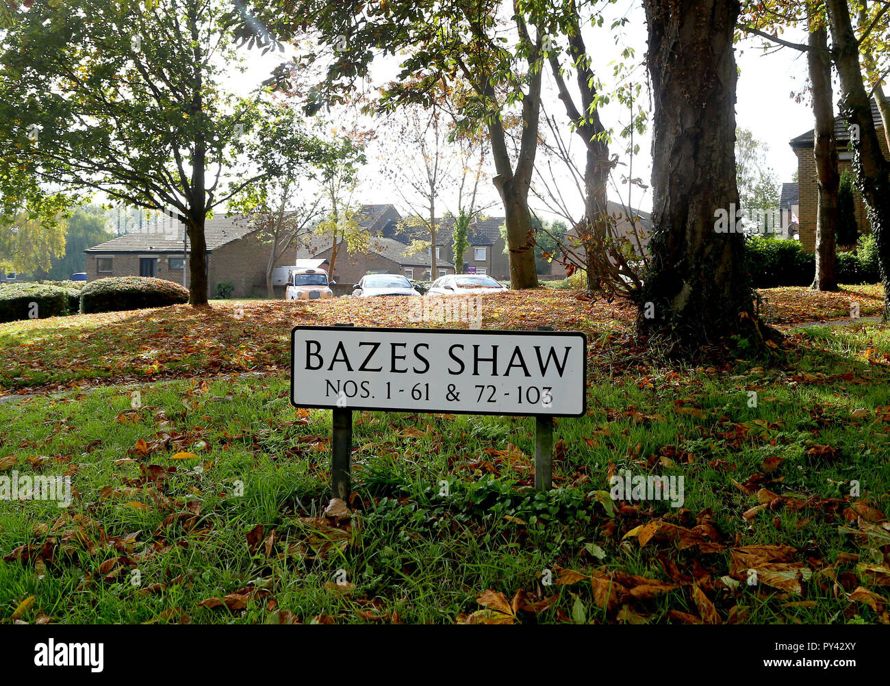 The Bazes Shaw area in New Ash Green, Kent, as the investigation ...