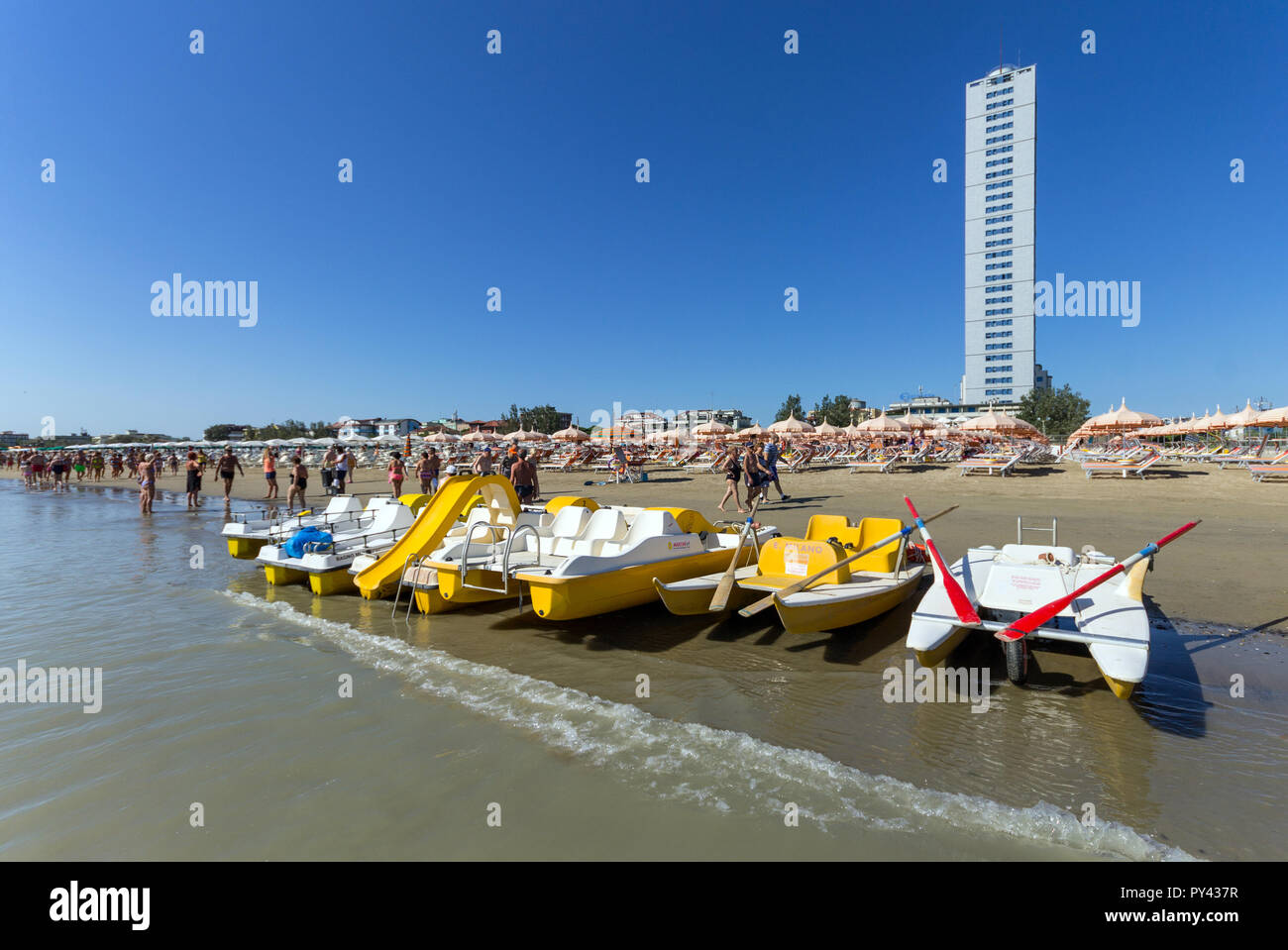 Italy, Emilia Romagna, Cesenatico, the beach Stock Photo - Alamy