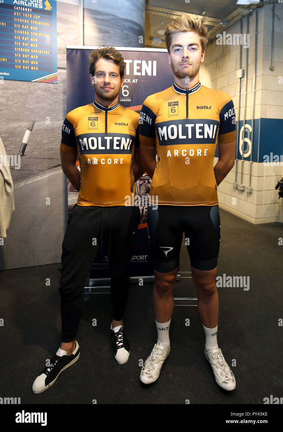 Adam Blythe (left) and Jon Dibben pose after the unveiling of the new ...