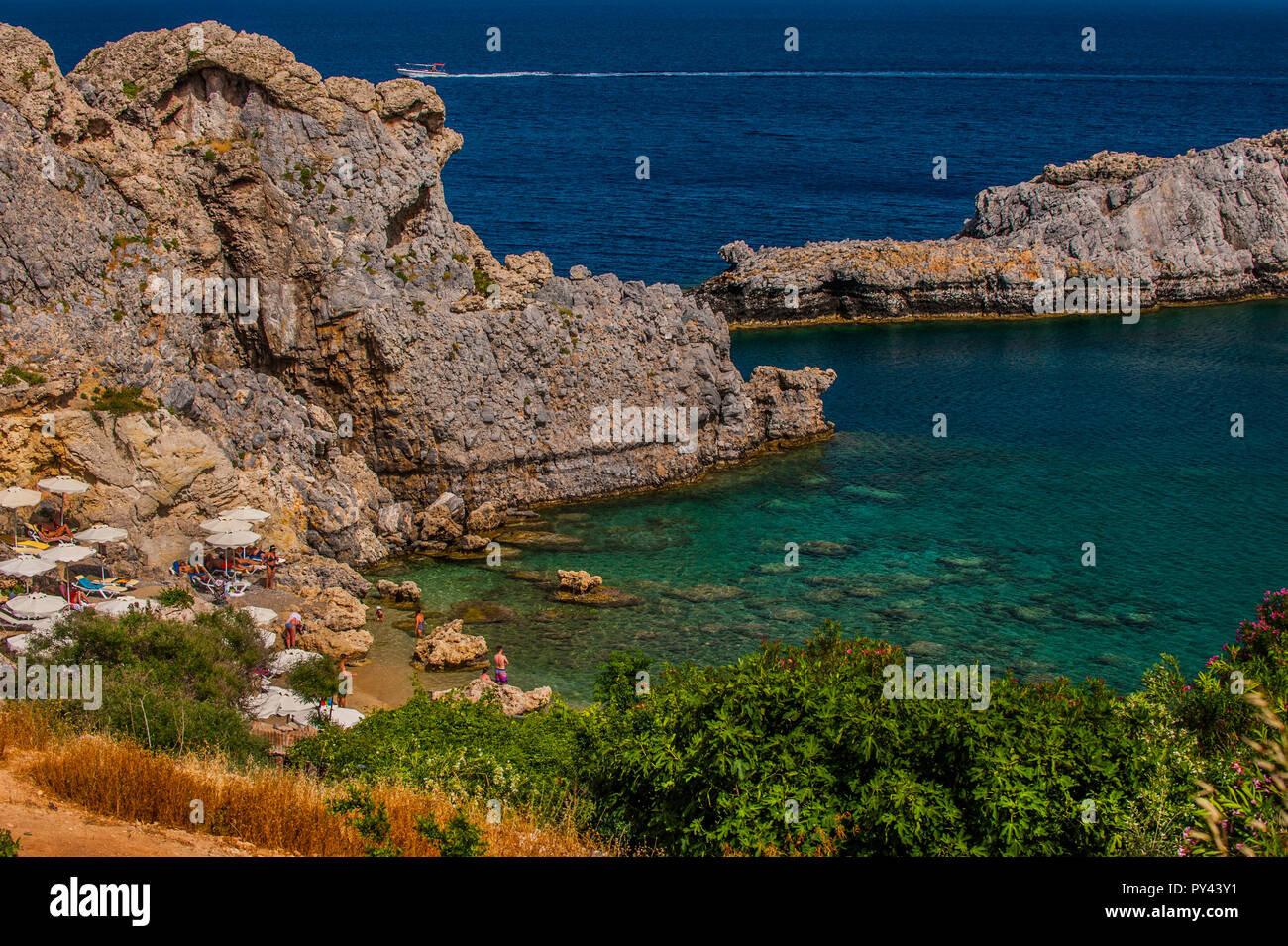 Agios pavlos lindos hi-res stock photography and images - Alamy