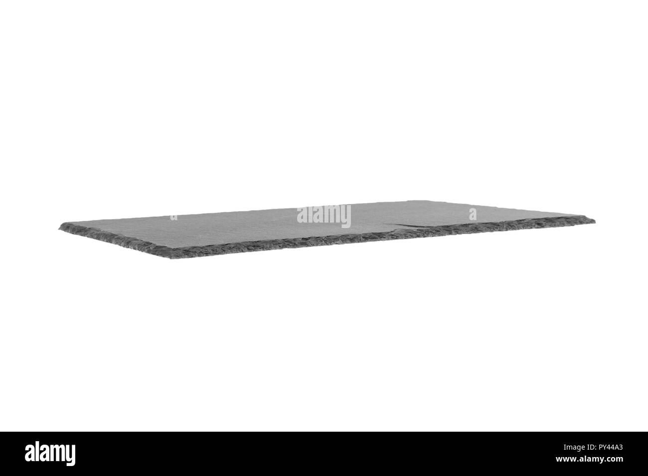 Black rectangular slate board isolated on white background Stock Photo ...