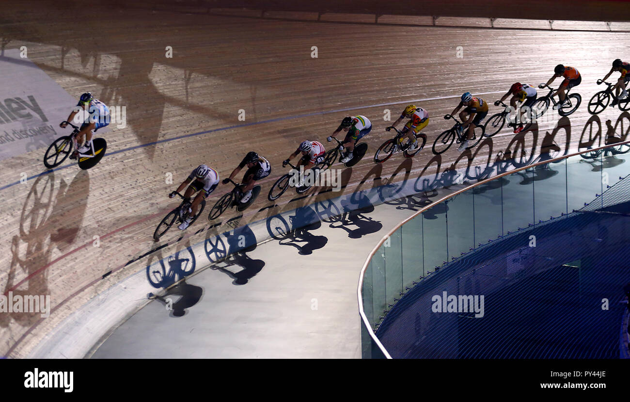 General view of race action during day one of the Six Day Series at Lee ...