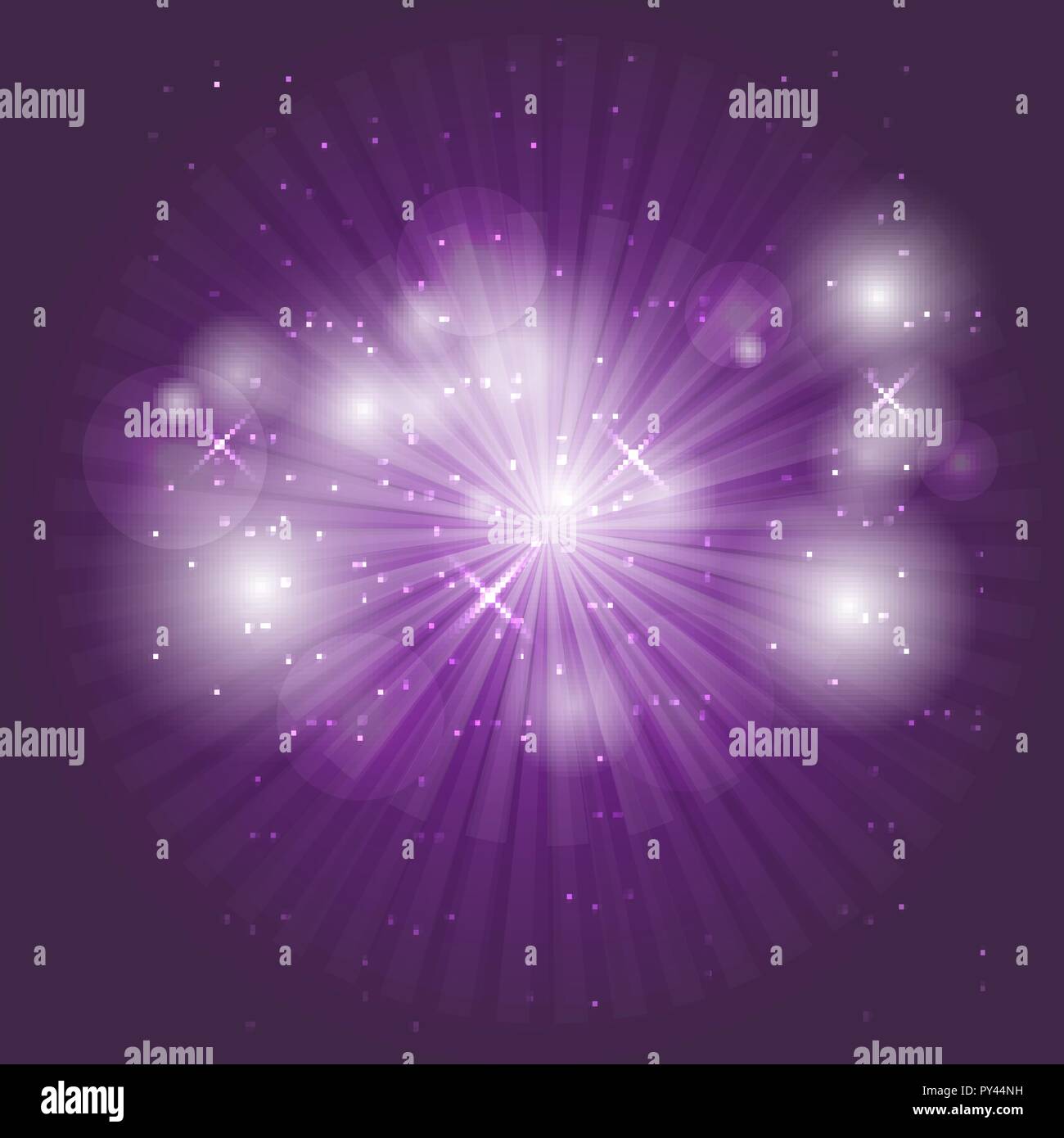 Abstract ray light on violet background, stock vector Stock Vector ...