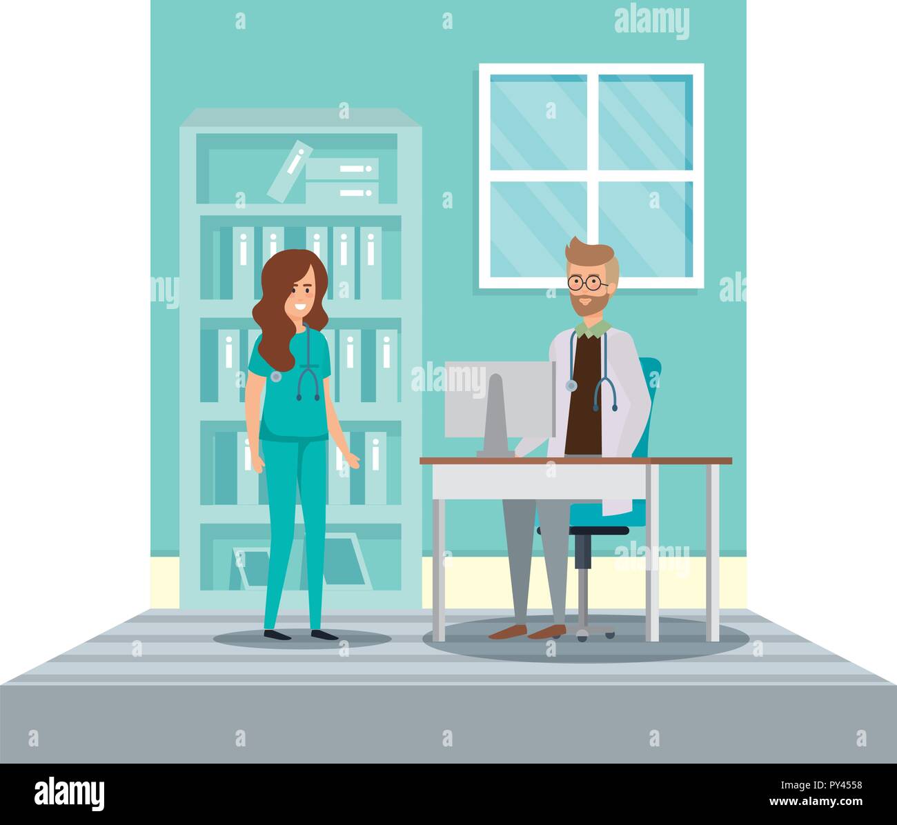 Young adult emergency room Stock Vector Images - Alamy