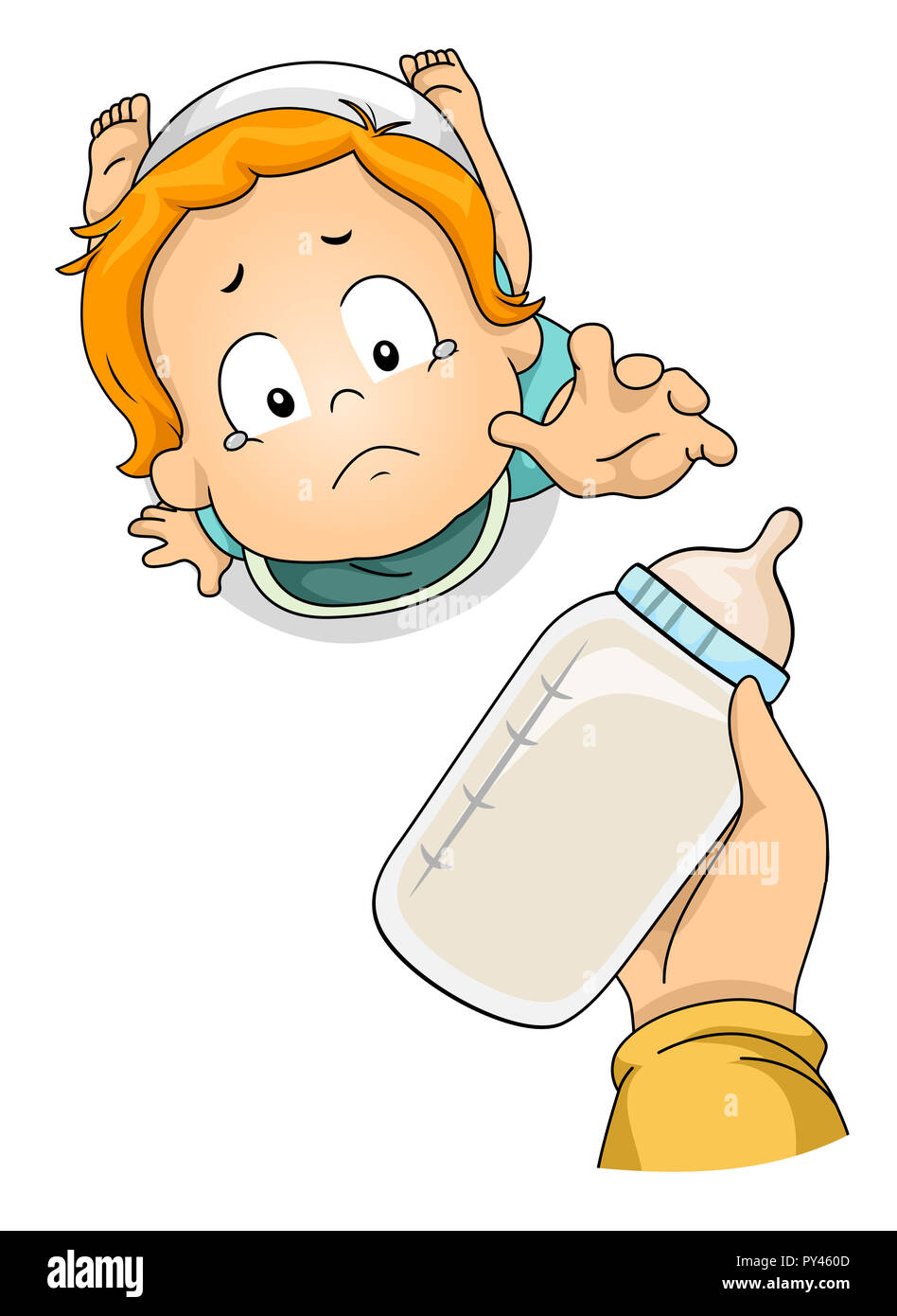 Cartoon illustration hungry boy hi-res stock photography and images - Alamy