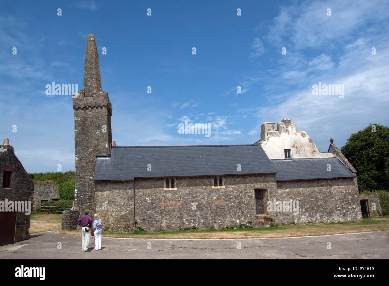 Caldey island priory hi-res stock photography and images - Alamy