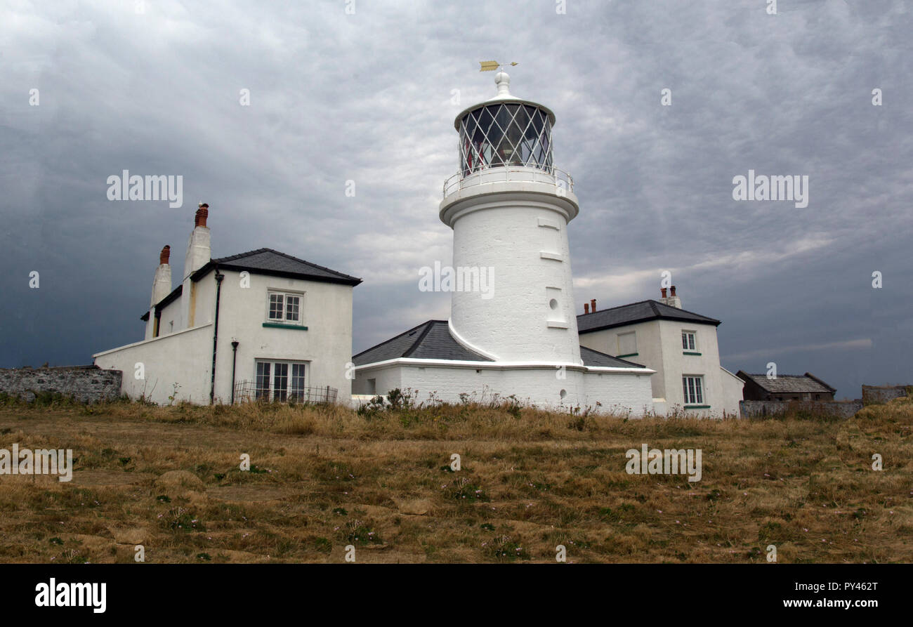 PEMBROKESHIRE; TENBY; CALDEY ISLAND; CHAPEL POINT LIGHTHOUSE Stock ...