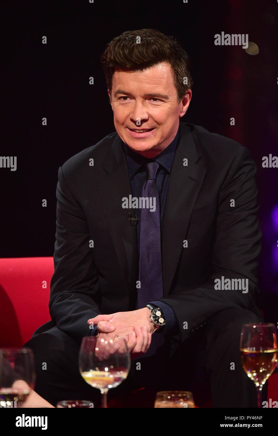 Rick Astley during the filming of the Graham Norton Show at BBC ...