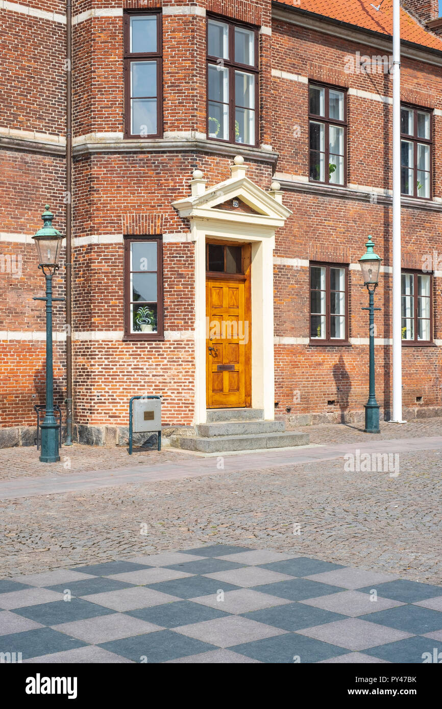 The old historic townhall of Stege, Moen Island, Denmark, Scandinavia ...