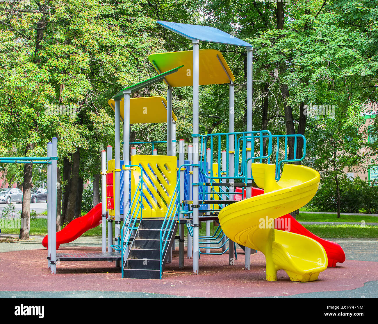 Playground slide ladder hi-res stock photography and images - Alamy