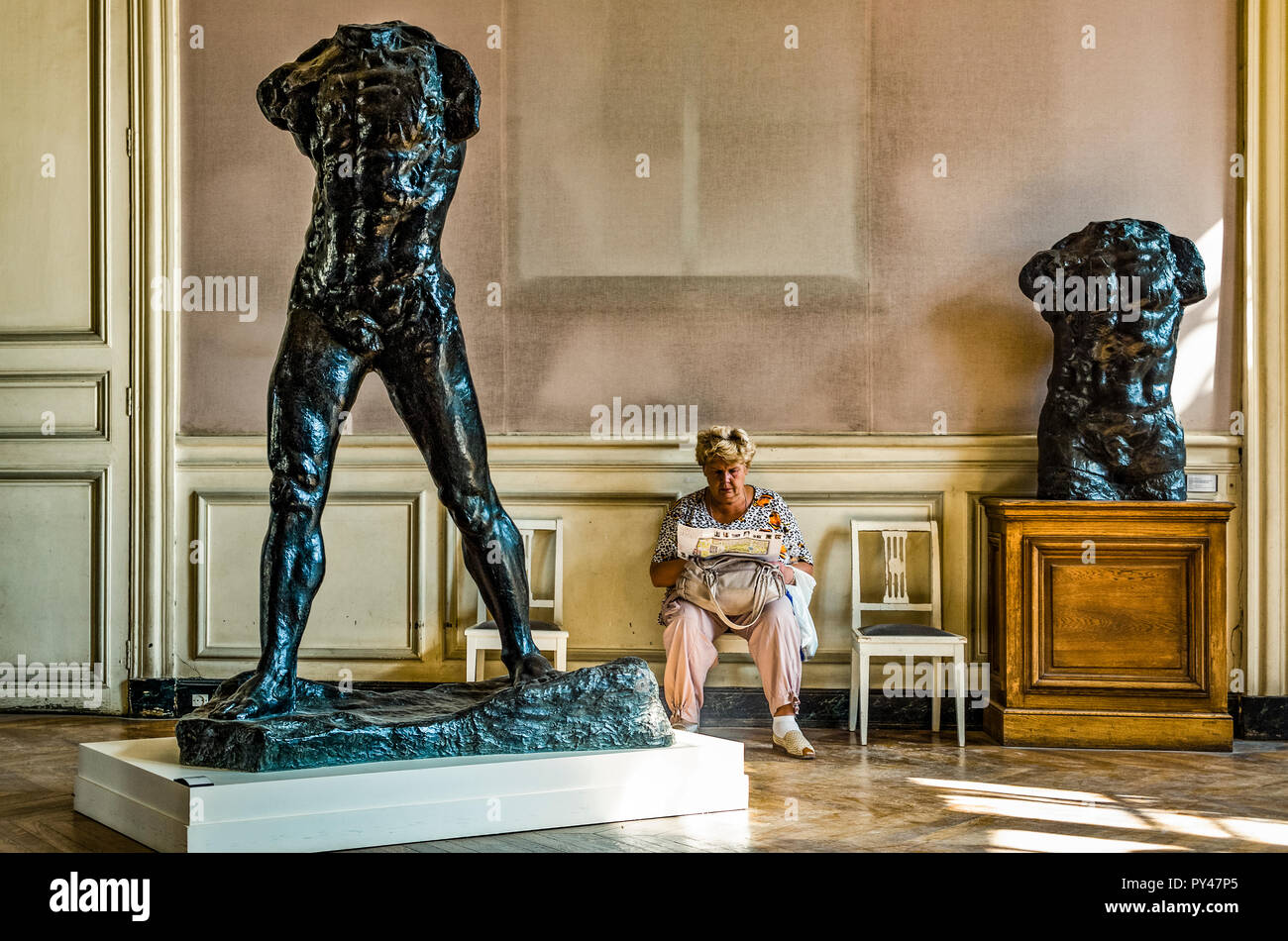 France Paris, sculptures of August Rodin in the Rodin Museum Stock ...