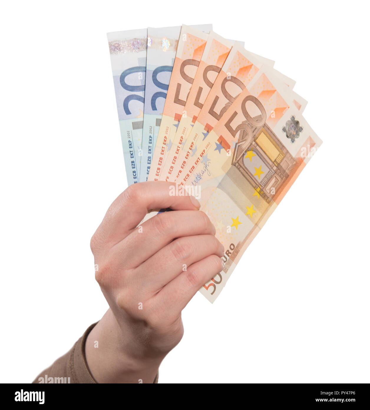 Success payment in hand Cut Out Stock Images & Pictures - Alamy