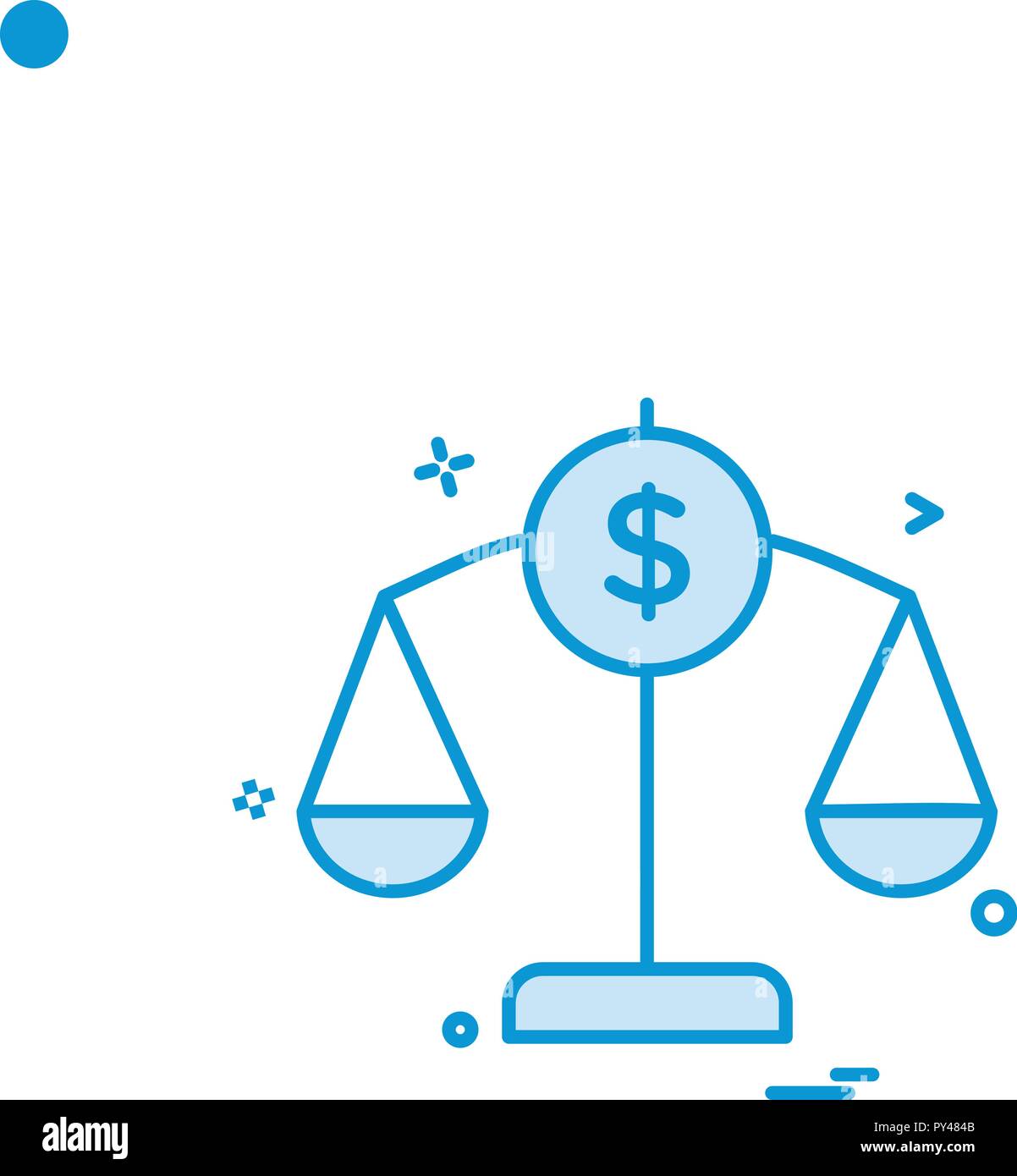 Dollar euro balance scale Stock Vector Images - Alamy